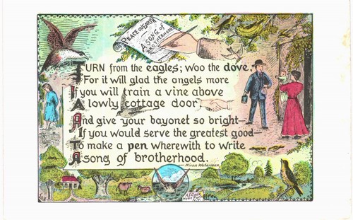 A.T. Cook Hyde Park NY Peace Song Of The Brotherhood Poem Waterman A/S ...