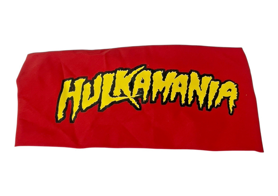 VTG Hulk Hogan Tank Top & Bandanna Wrestling Hulkamania WWF Yellow Size ...