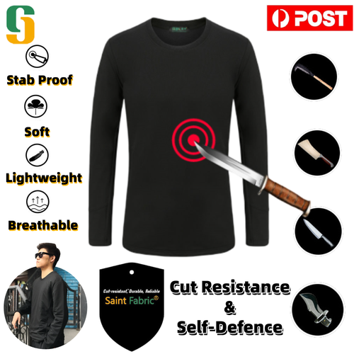 Cut Resistance Shirt Slash Stab Protective Top Anti Knife Slashing Self ...