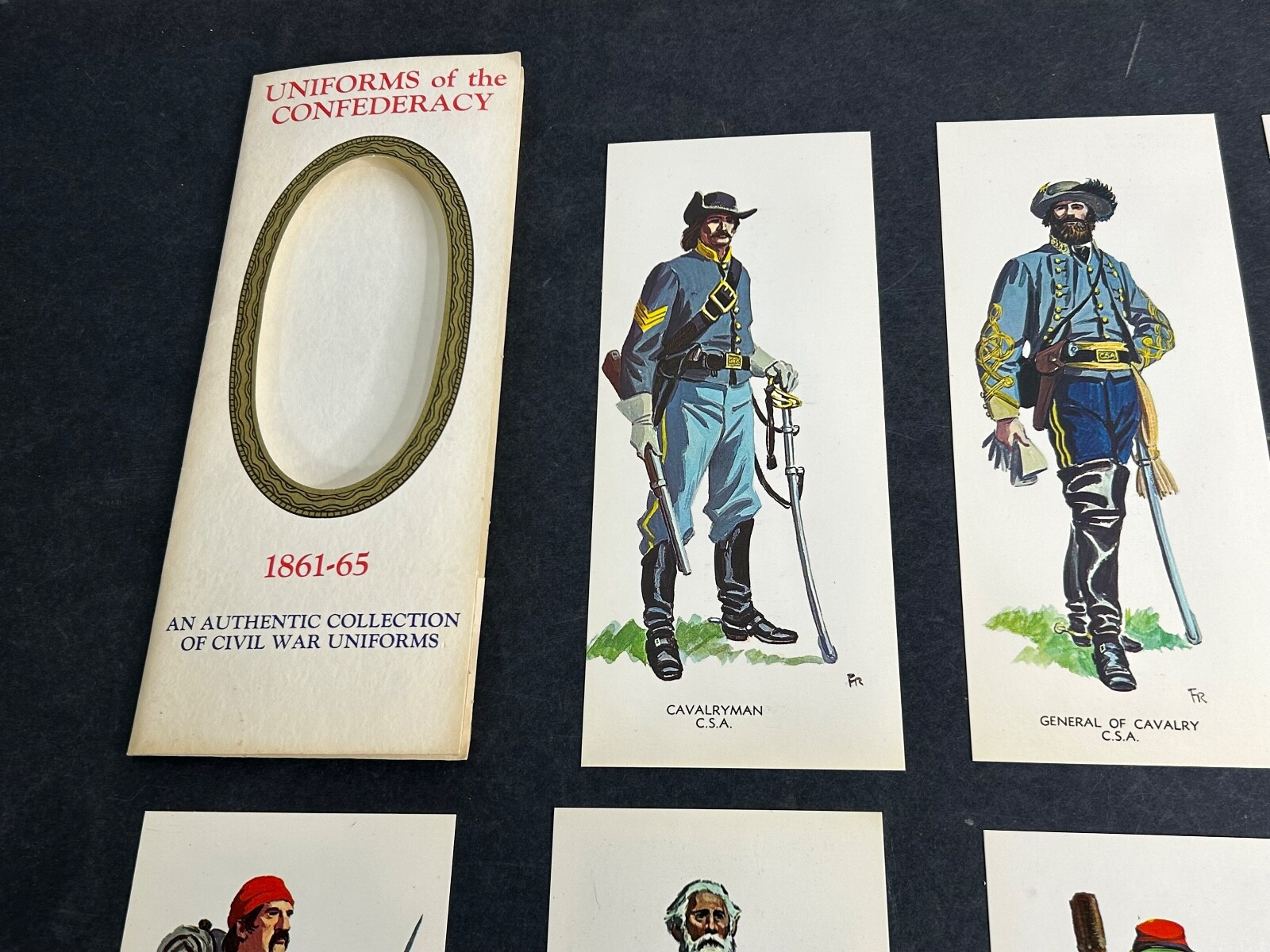 Vintage Civil War Uniforms Of The Confederacy Card Set | eBay