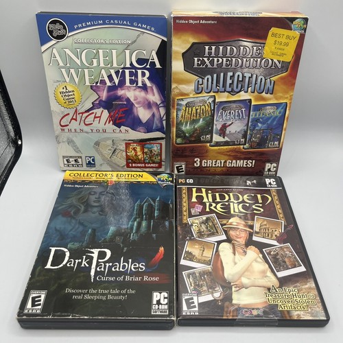 Lot of Hidden Object PC CD-Rom Games Relics Expedition Dark Parables ...