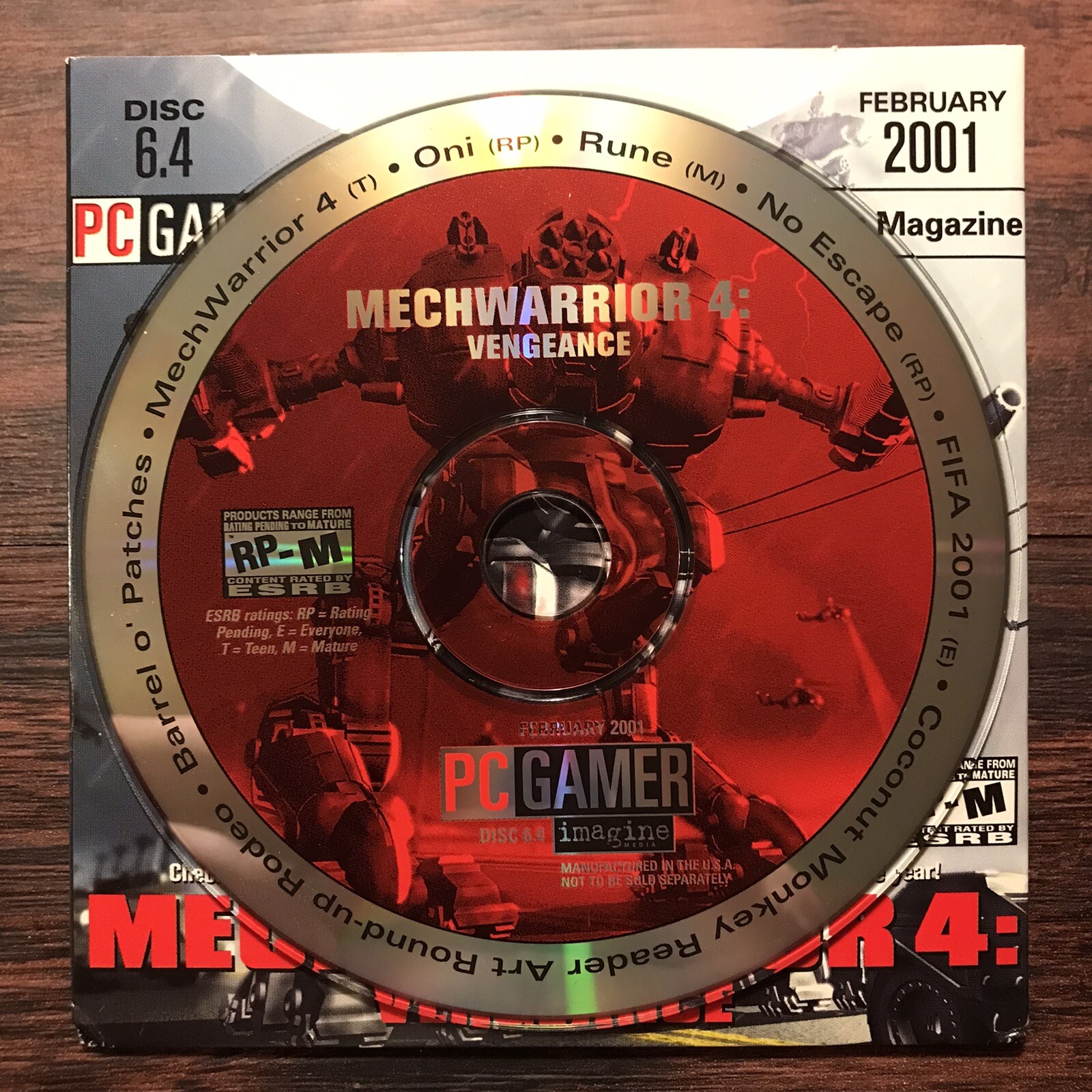 PC Gamer Demo Disc 6.4 February 2001 PC CD Mechwarrior 4: Vengeance | eBay