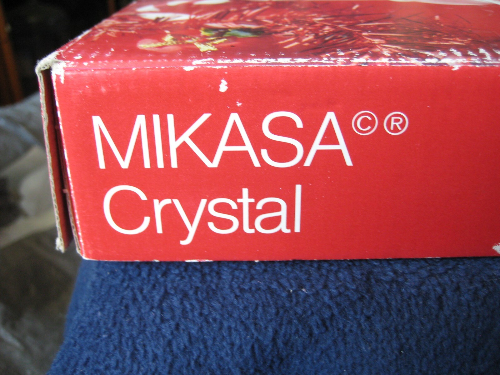 Mikasa Germany Glass Crystal Christmas Story 17.25 Oval Canape Platter ...