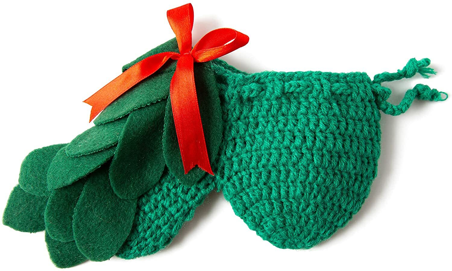 THE CHRISTMAS MISTLETOE Willy Warmer Weener Knitted Crochet Sock - GaG ...