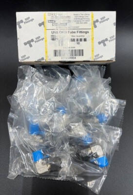 BOX of 10 - SSP Unilok ISSU6ME4 3/8" Tube x 1/4" MNPT 316SS Male Elbow ...