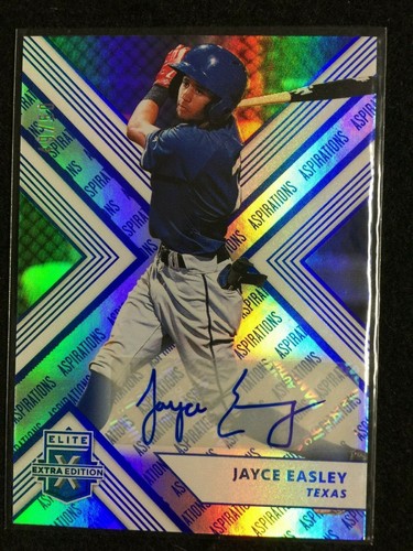 2018 Elite Extra Edition Aspirations 49/50 Jayce Easley Auto #104 Texas ...