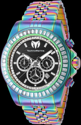 TechnoMarine Manta Ray Men's Watch Chronograph 47MM Case Iridescent ...