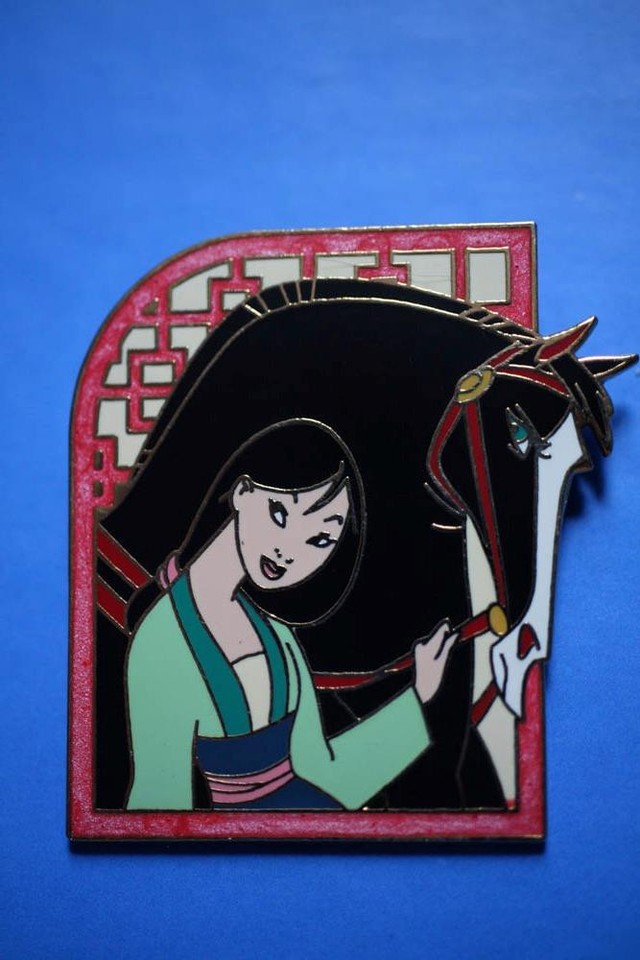 2004 HTF Disney pin Princess Mulan Green Kimono & her Horse Khan | eBay