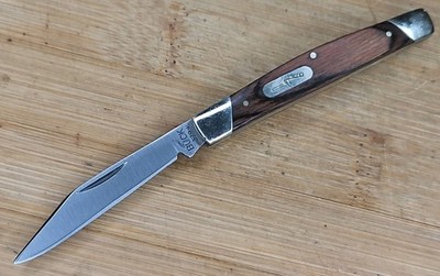 Buck 379 2007 Solo Single Blade SS Wood Handle Folding Pocket Knife ...