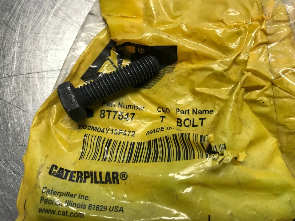 8T7547 GENUINE CAT BOLT QTY of 2 Bolts Caterpillar 8T-7547 | eBay