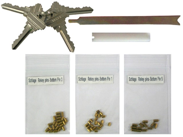 Schlage Rekey Kits 4 Keys 12 Locks Rekeying 5 Pins Kit Locksmith Key ...