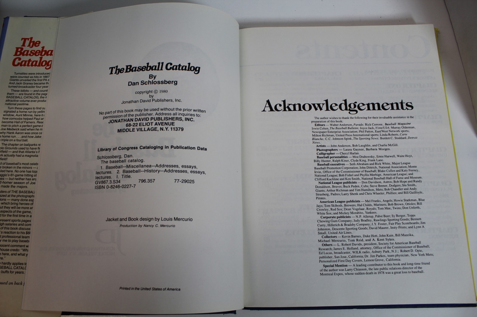 1980 The Baseball Catalog Hardcover Dan Schlossberg USED | eBay