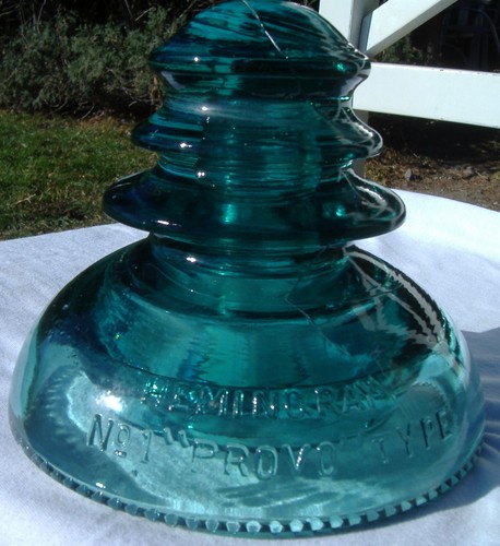 Hemingray No. 1 "Provo" Type Insulator CD 283 2 Date Aqua | eBay