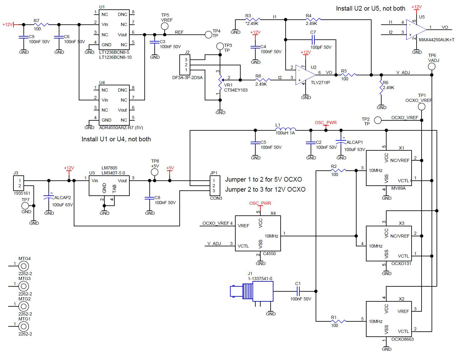Test Board (bare PCB) for DIY 10MHz OCXO | Grelly USA