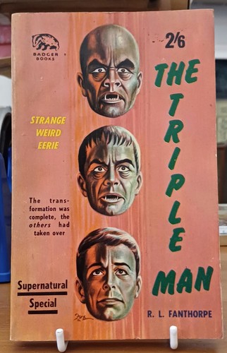 Badger Books SUPERNATURAL SERIES SN96 The Triple Man 1st Edition ...