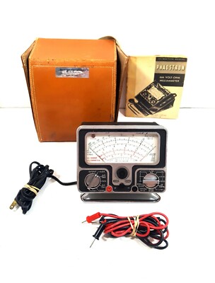 Vintage 1958 Phaostron Model 666 VOM Volt Ohm Milliammeter Multimeter ...