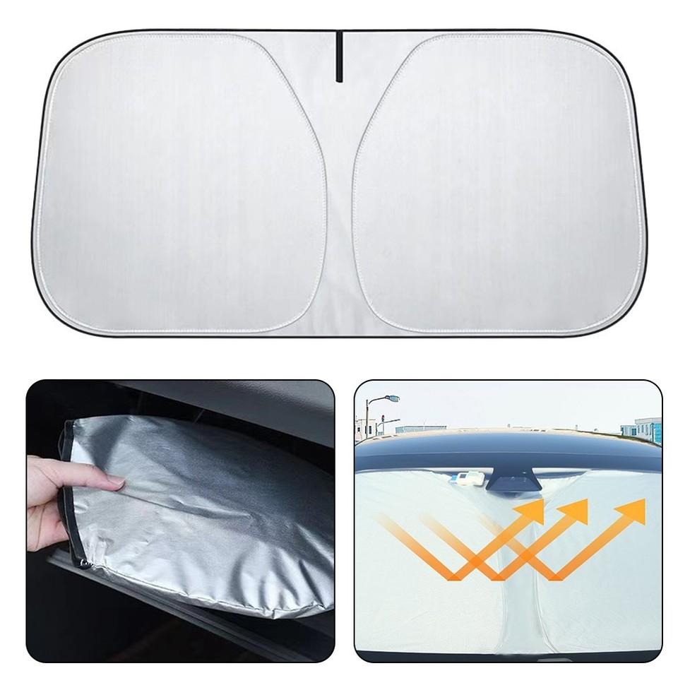 1pc Car Front Glass UV Block Sun Visor Shield, Foldable Windshield | eBay