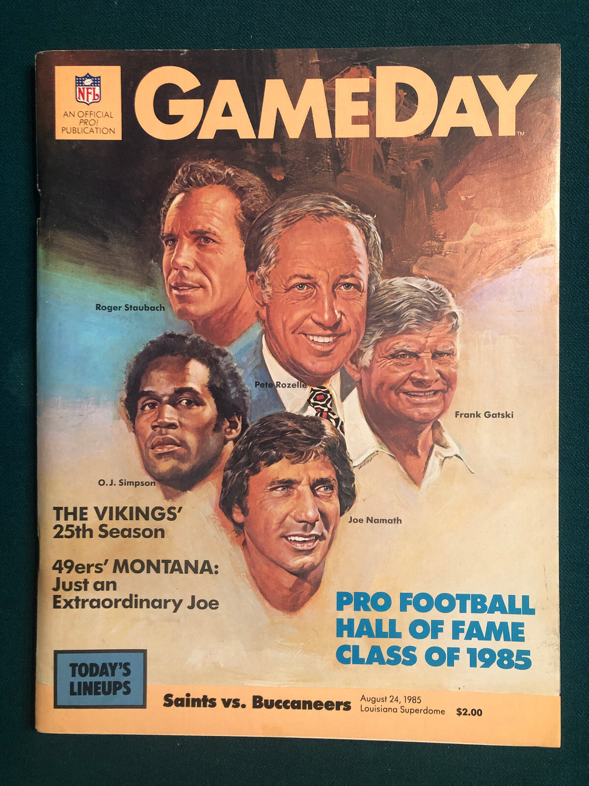 1985 NEW ORLEANS SAINTS v TB BUCCANEERS 8/24/85 NFL ORIGINAL GAMEDAY ...