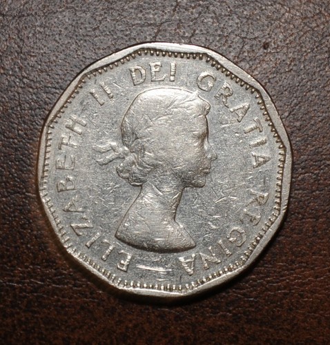 1962 CANADA ELIZABETH II gRATIA REGINA 5 CENT COIN | eBay