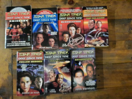 GROUP OF 7 STAR TREK DEEP SPACE NINE X 7 POCKET BOOKS #123456 & 8 ...