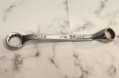 MAC Tools USA BO1618 USA 1/2" 9/16" SAE Double Box End Offset Wrench 12 ...