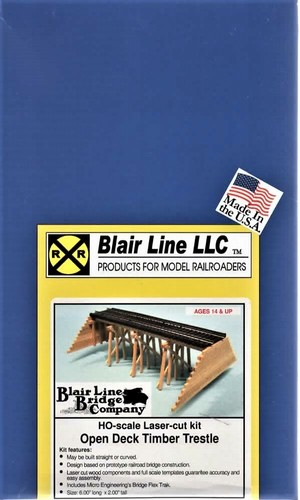 HO Scale Blair Line 167 Common Pile Trestle Kit | eBay