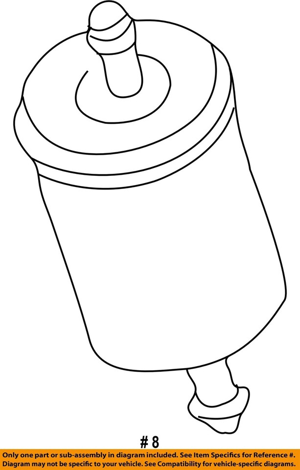 FORD OEM 05-11 Focus Fuel System Fuel System Components-Fuel Filter ...