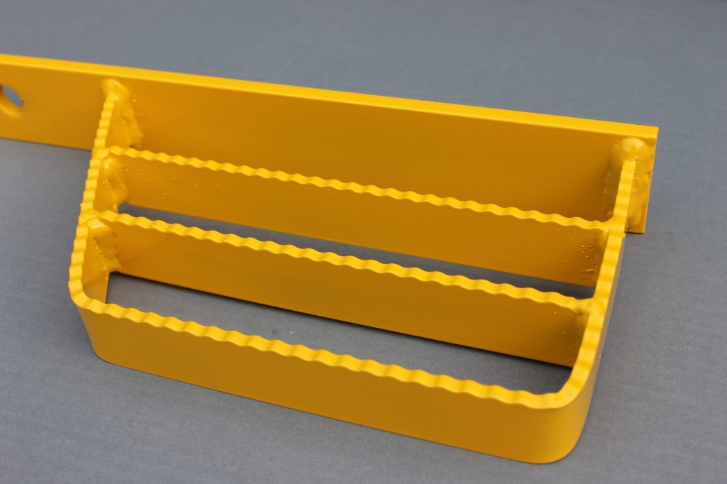 Heavy Duty Powder Coated Yellow Double Tow Bar Step Flange Towbar ...