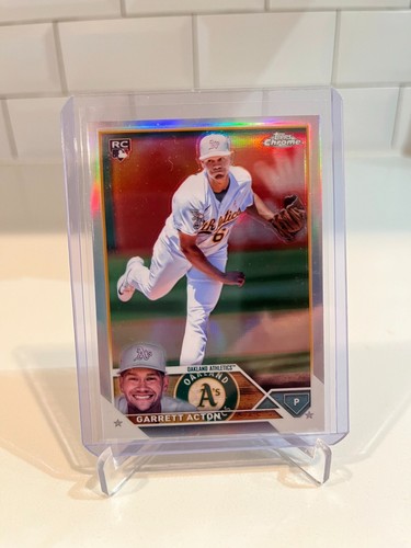 2023 Topps Update Chrome Baseball Garrett Acton Refractor Rookie # ...