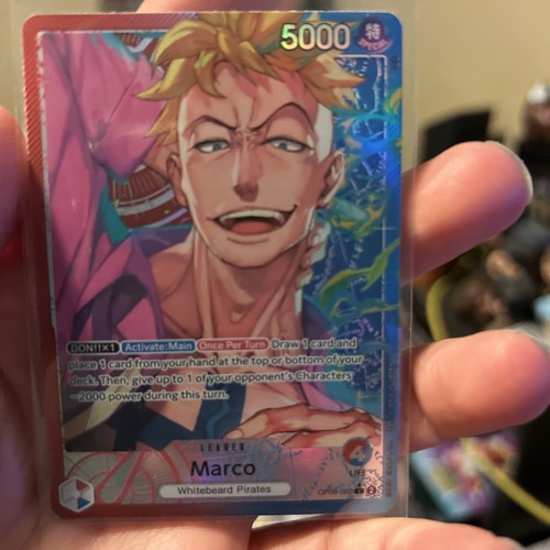 Marco OP08-002 Parallel (Leader) Two Legends ONE PIECE Alt art English ...
