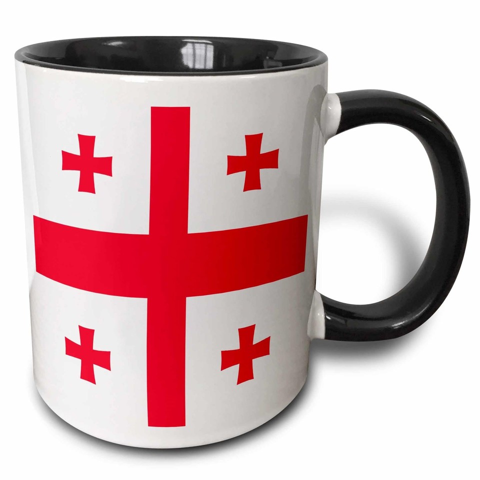 3dRose Flag of Georgia - Georgian Red Jerusalem Crusaders Cross on ...