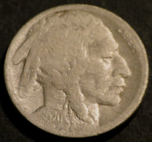 1920 S Buffalo Nickel Semi-Key Date Horn Details Holo-Restored Five 5c ...