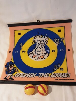 Vintage 1987 Cap'n Crunch Soggies Target Hanging Ball Dart Game Captain ...