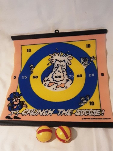 Vintage 1987 Cap'n Crunch Soggies Target Hanging Ball Dart Game Captain ...