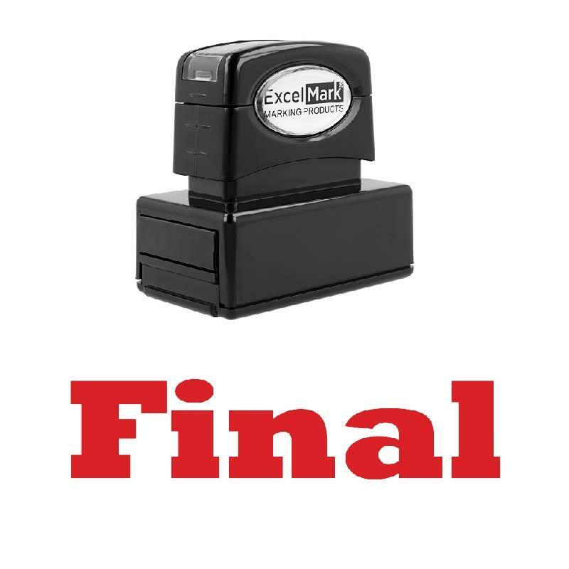 Bold FINAL Stamp - Pre-Inked / Red | eBay