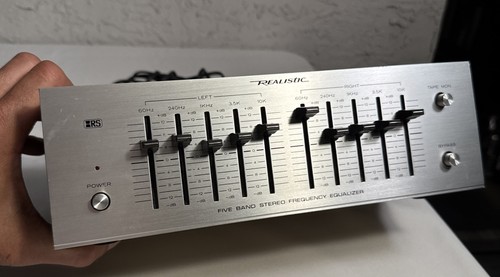 NICE REALISTIC EQ 31-1988 FIVE BAND STEREO FREQUENCY EQUALIZER CLEANED ...