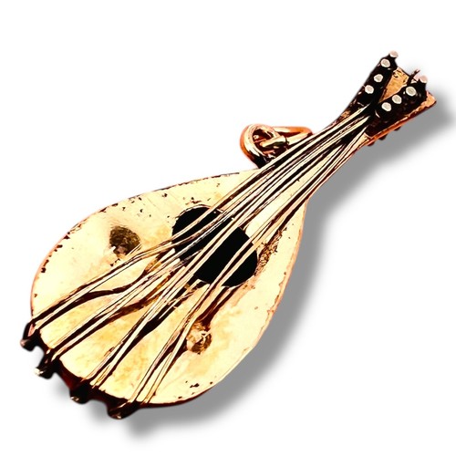 Vintage Lute Guitar Medieval String Instrument 8k Gold Filled, Antique ...