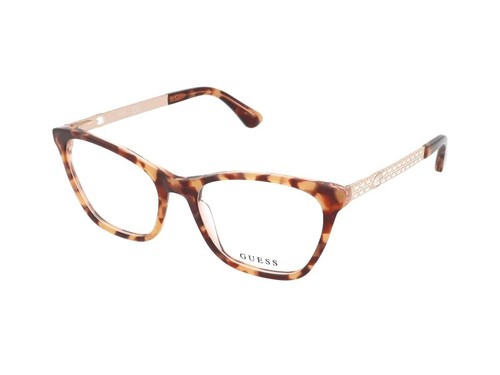 GUESS GU2882 053 Tortoise Plastic Cat Eye Optical Eyeglasses Frame 53 ...