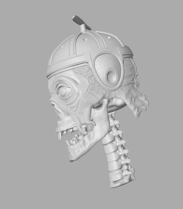 Headpool Deadpool 3 custom head prop for Marvel Legends & other action ...