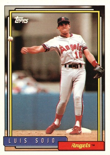 1992 LUIS SOJO ANGELS TOPPS #206 Baseball Card | eBay