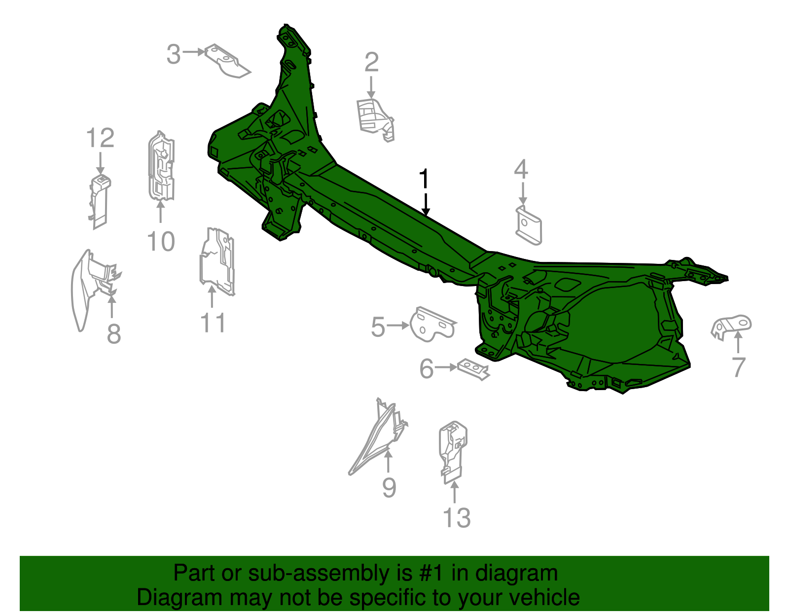 Volvo 31416114 Genuine OEM Radiator Support for sale online | eBay