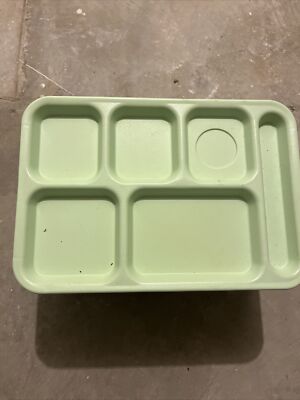 Cambro Cafeteria Lunch Tray 6 Compartment School PS1014 Camping BBQ (19 ...