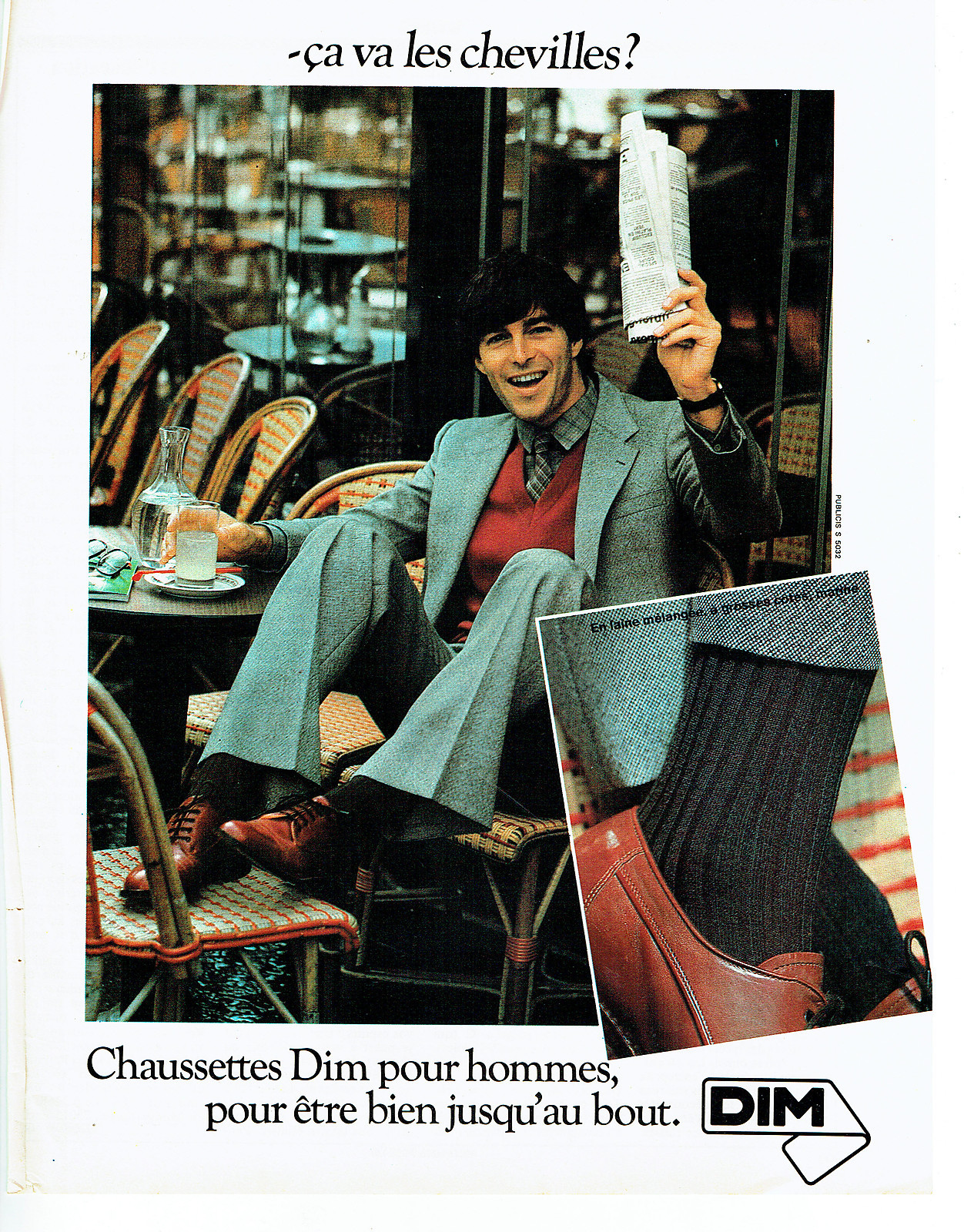 Publicité advertising 118 1979 chaussettes homme Dim laine mélangée | eBay