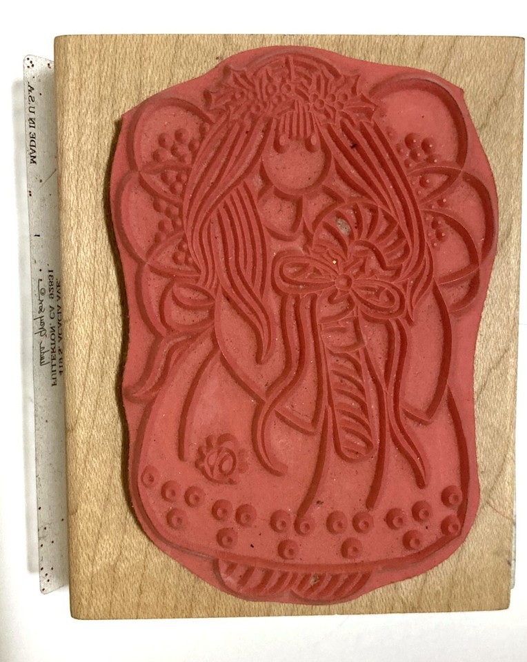 Winter Sweet Frost Fairy Rubber Stamp Wood Mt Stamps Happen 2.75x3.5 ...