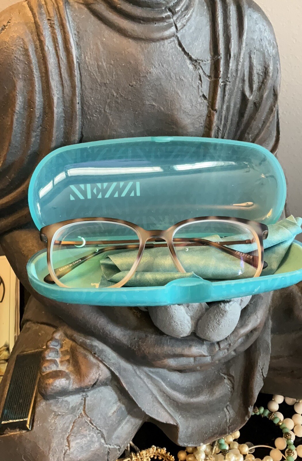 Pair Zenni eyeglasses eyeglass glasses frames w case tortoise | eBay