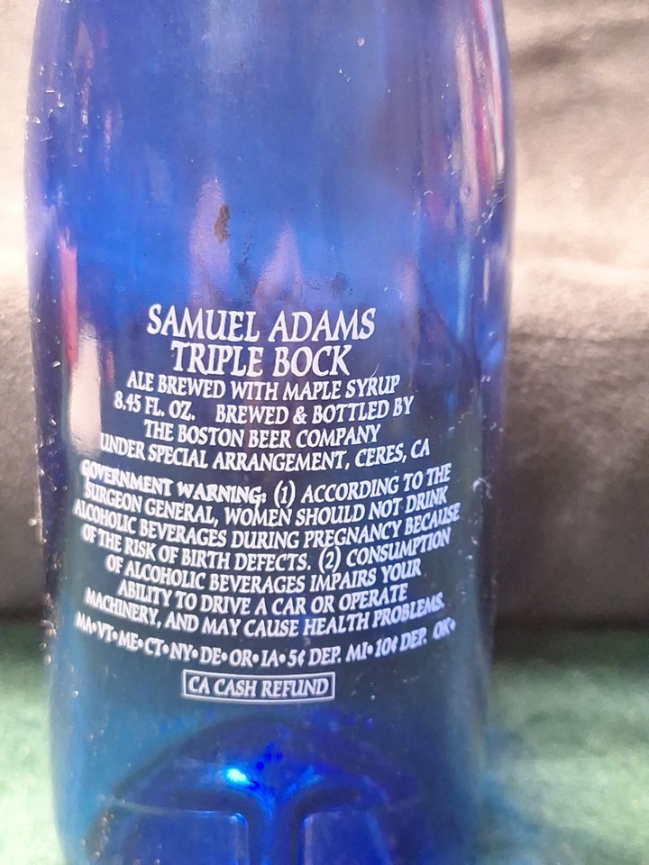 Sam Adams, Triple Bock Empty Bottle | eBay