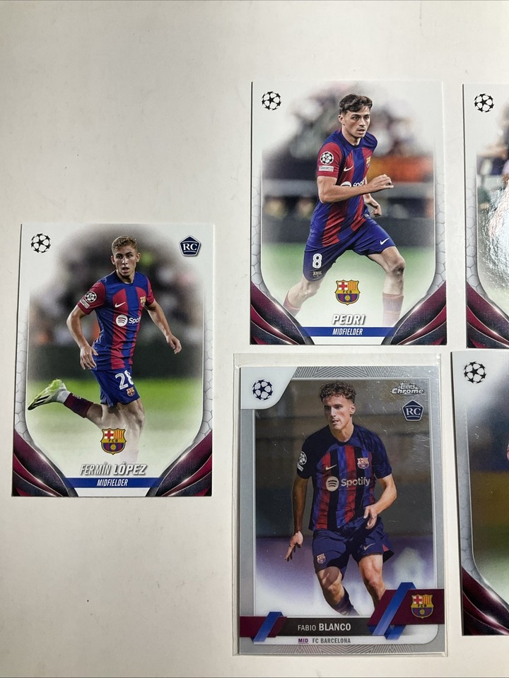 Select FIFA FC Barcelona 50 Card Lot Yamal Pedri Lewandowski Inserts ...