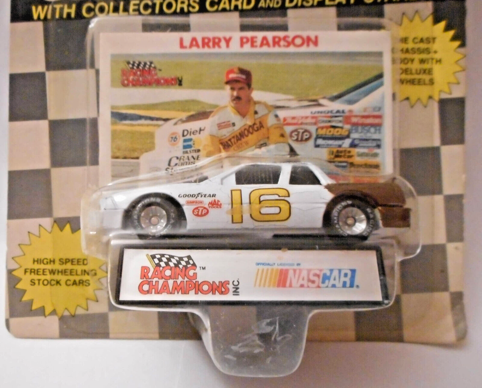 Racing Champions NASCAR 1990 StockCar Larry Pearson #16 - NIP, sold "as ...