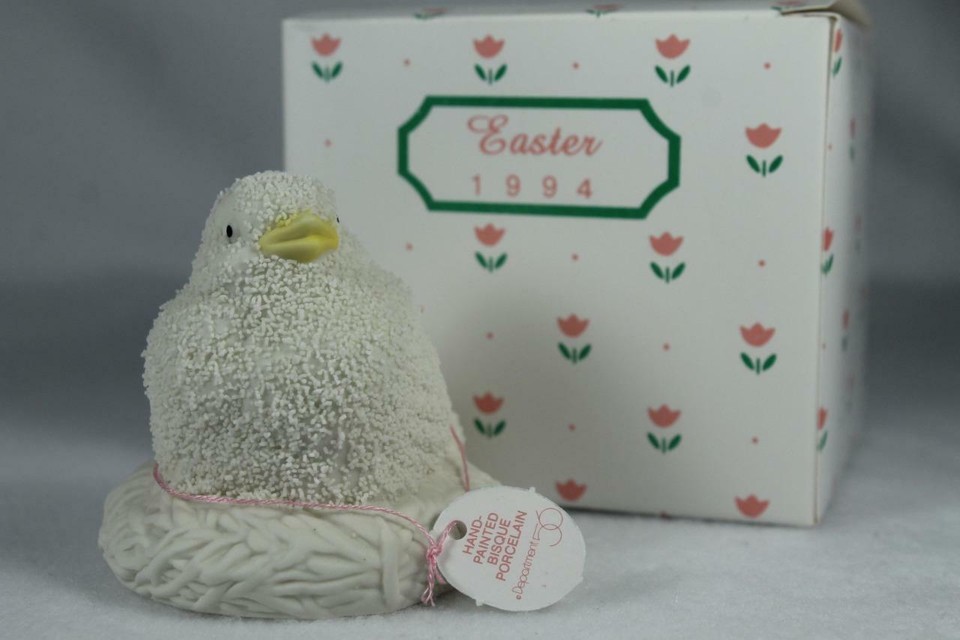 Snowbabies Dept 56 Animal 1994 Large Easter Chick In Nest 2400-7 New In ...