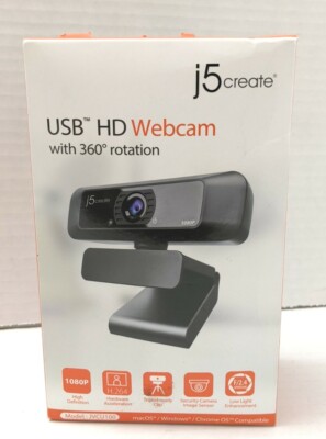 j5create - USB HD Webcam with 360° Rotation - Black 847626004896| eBay